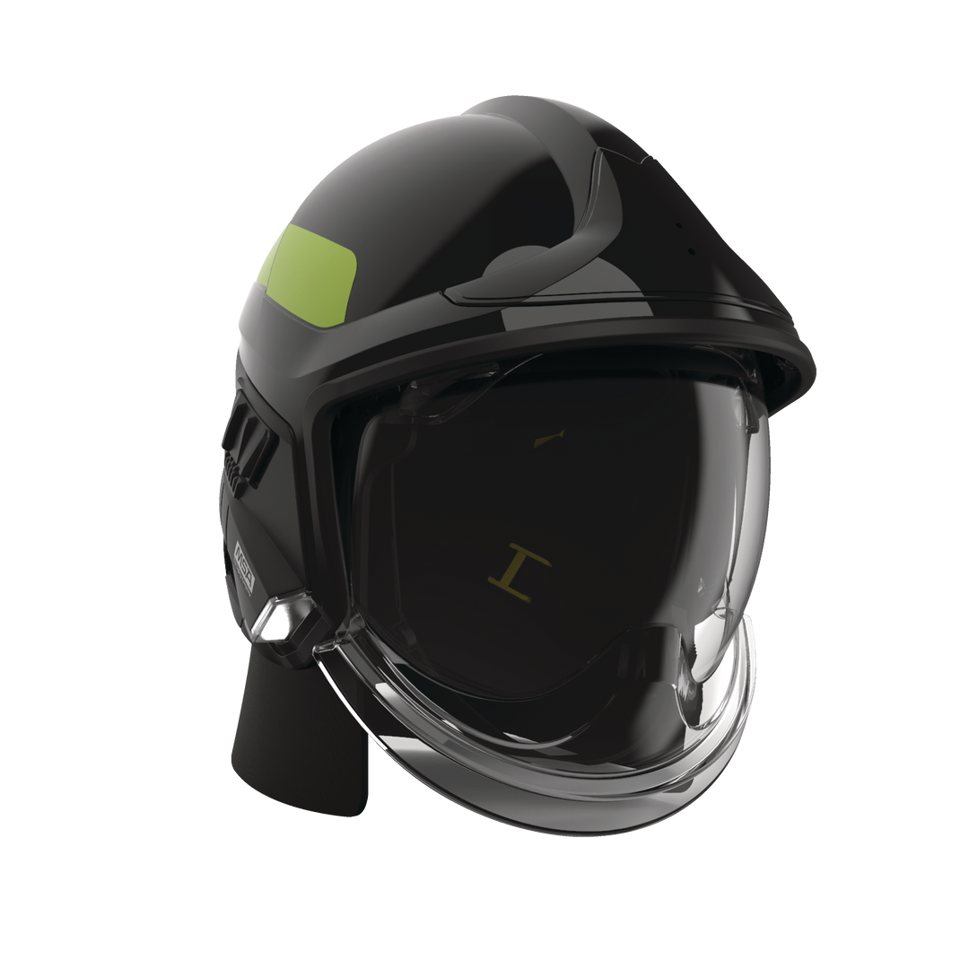 CAIRNS XF1 MODERN FIREFIGHTER HELMET - BLACK GLOSSY – SafeDesign ...