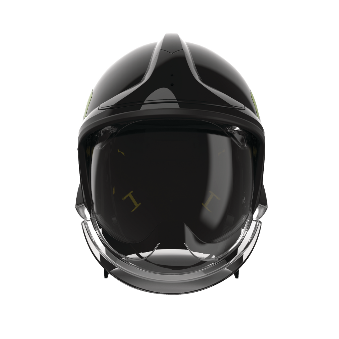 CAIRNS XF1 MODERN FIREFIGHTER HELMET - BLACK GLOSSY – SafeDesign ...