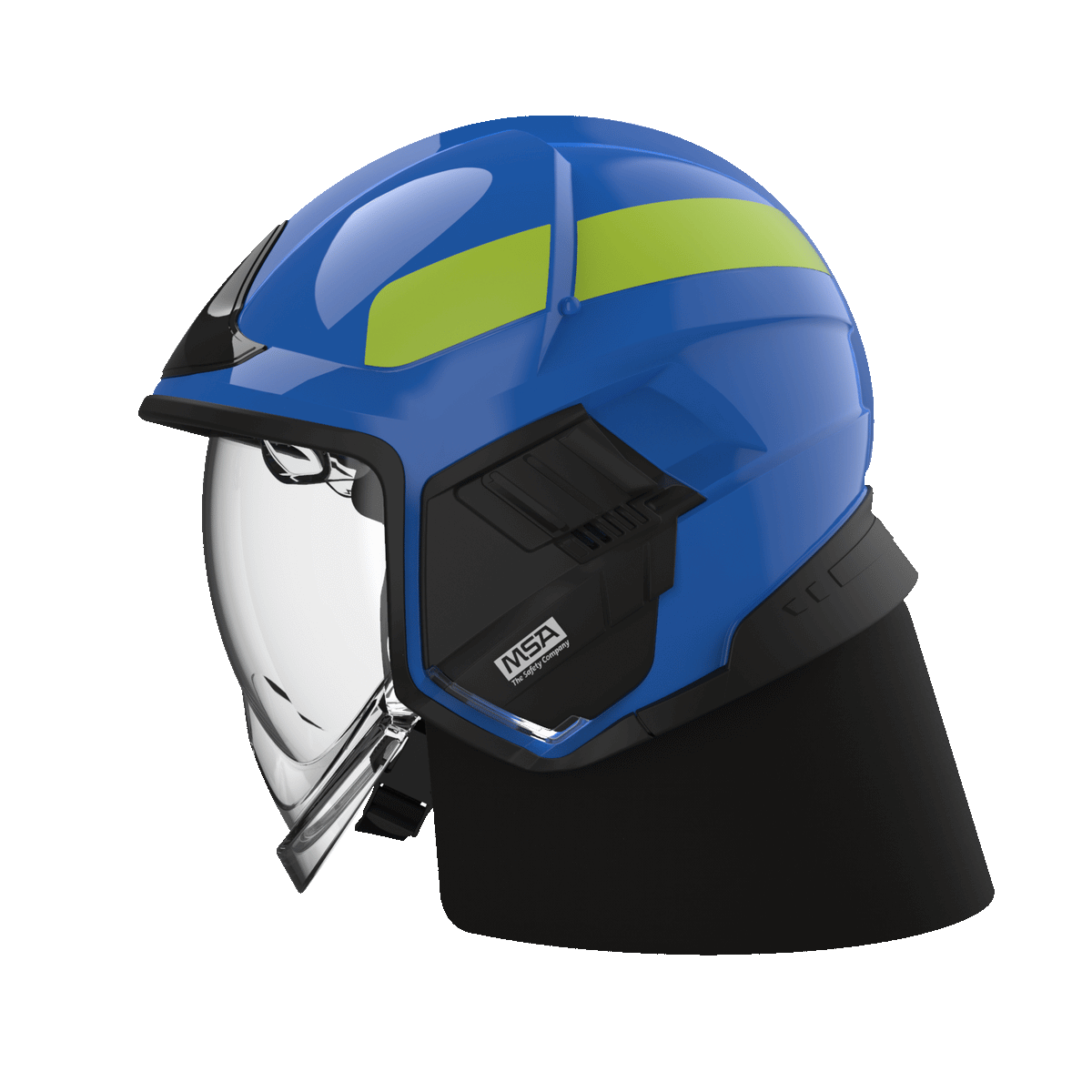 CAIRNS XF1 MODERN FIREFIGHTER HELMET - BLUE GLOSS – SafeDesign Apparel Ltd