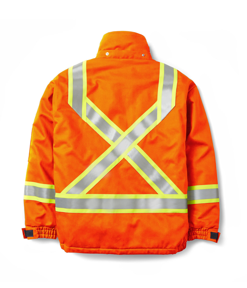 RASCO FR HI VIS INSULATED BOMBER JACKET – SafeDesign Apparel Ltd