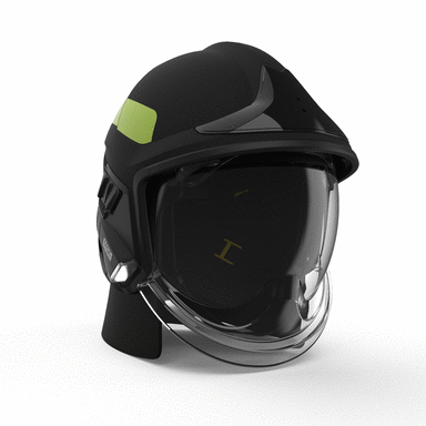 CAIRNS XF1 MODERN FIREFIGHTER HELMET - BLACK MATTE – SafeDesign Apparel Ltd