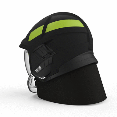 CAIRNS XF1 MODERN FIREFIGHTER HELMET - BLACK MATTE – SafeDesign Apparel Ltd