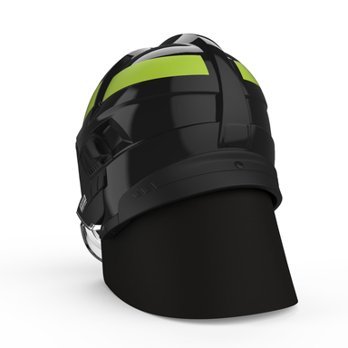 CAIRNS XF1 MODERN FIREFIGHTER HELMET - BLACK GLOSSY – SafeDesign ...